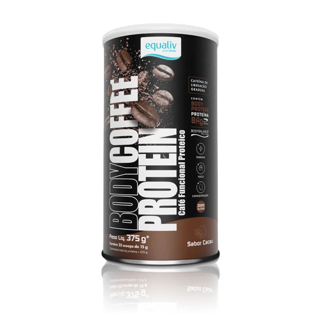 Suplemento Em Pó Equaliv Body Coffee Protein Cacau 375g - Resilifarma - Saúde em primeiro lugar