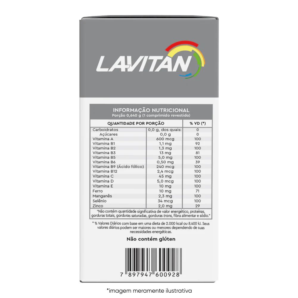 Suplemento Lavitan Sênior 50+ 60 Comprimidos Revestidos - Resilifarma ...