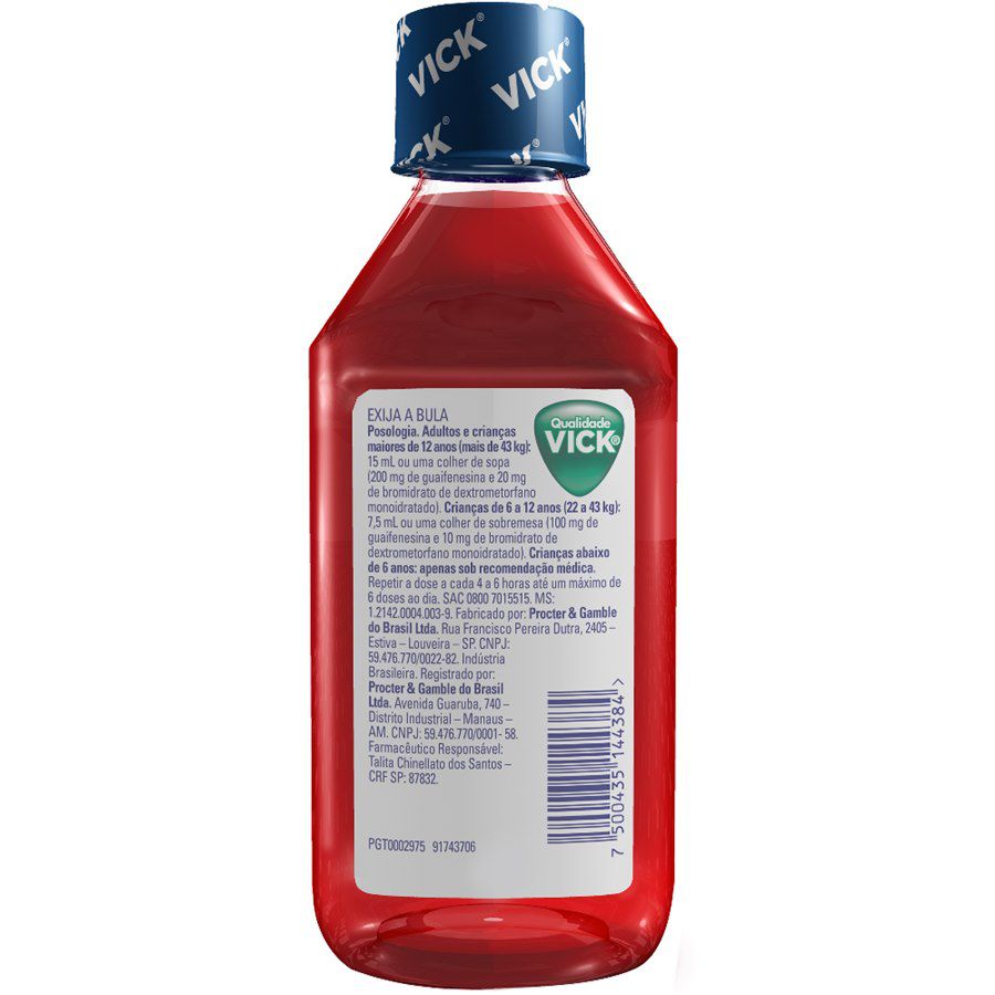 Xarope Vick 44E 240ml - Resilifarma - Saúde em primeiro lugar