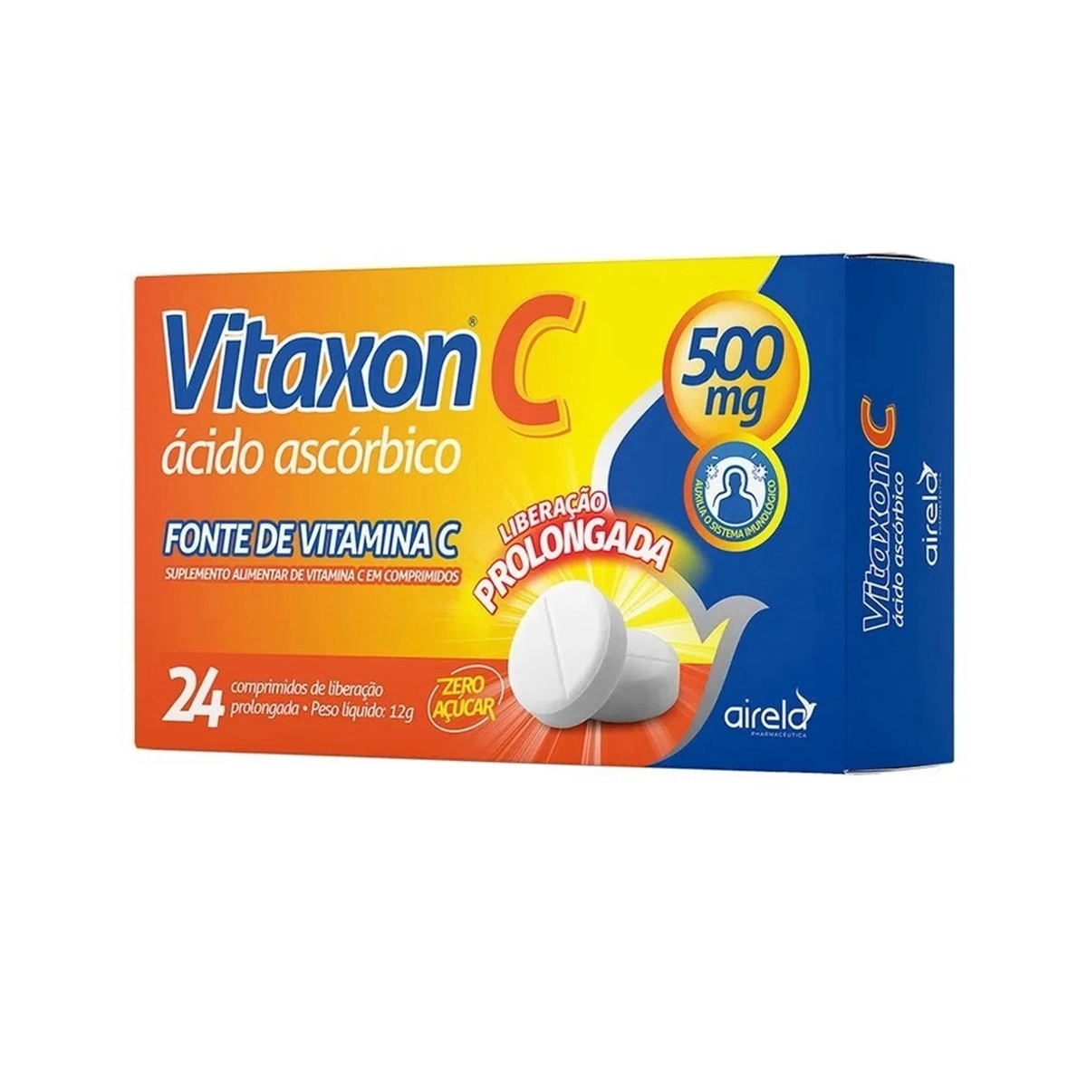 Suplemento Alimentar Vitaxon C 500mg 24 Comprimidos De Liberação ...