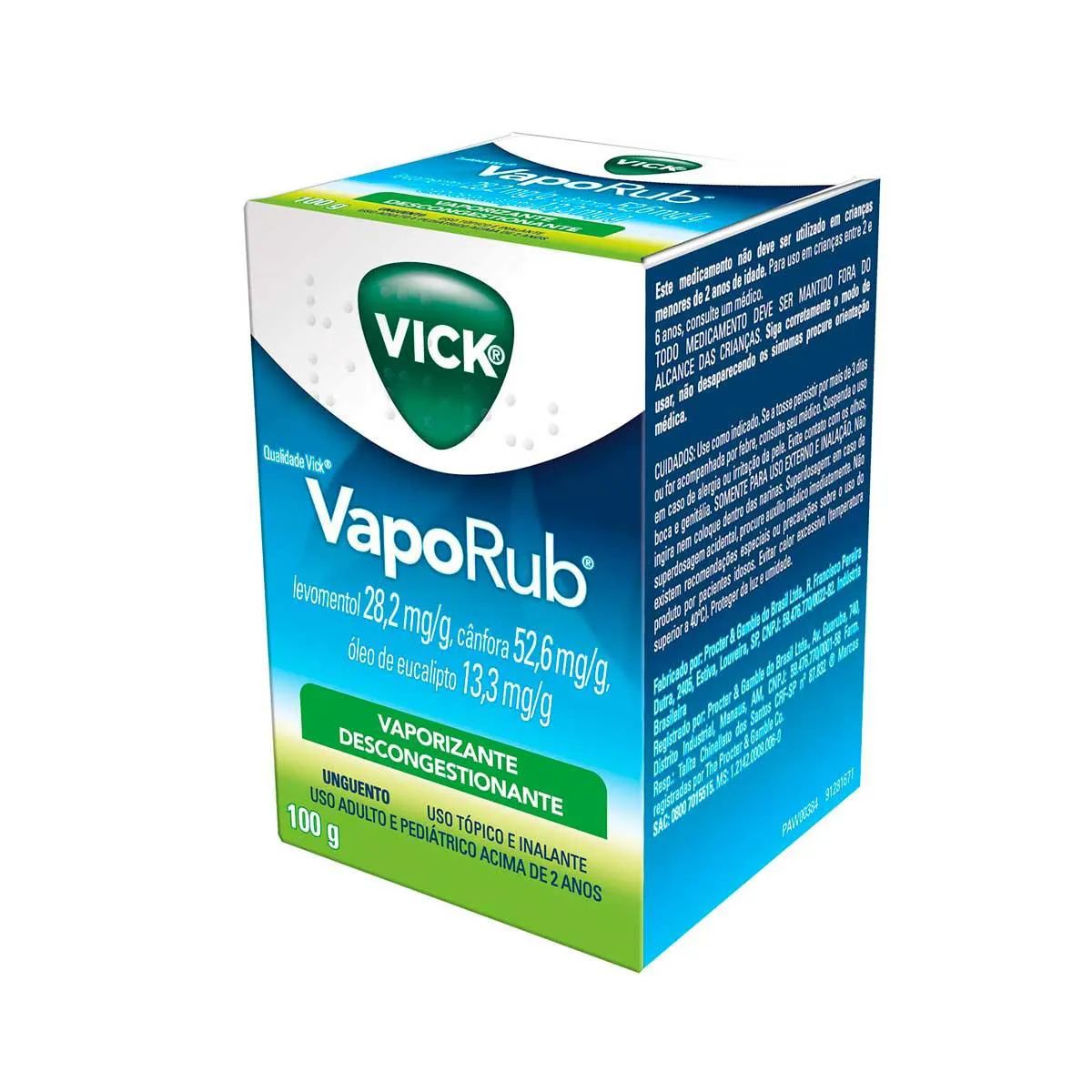 Vick VapoRub Unguento Pote 100g - Resilifarma - Saúde em primeiro lugar