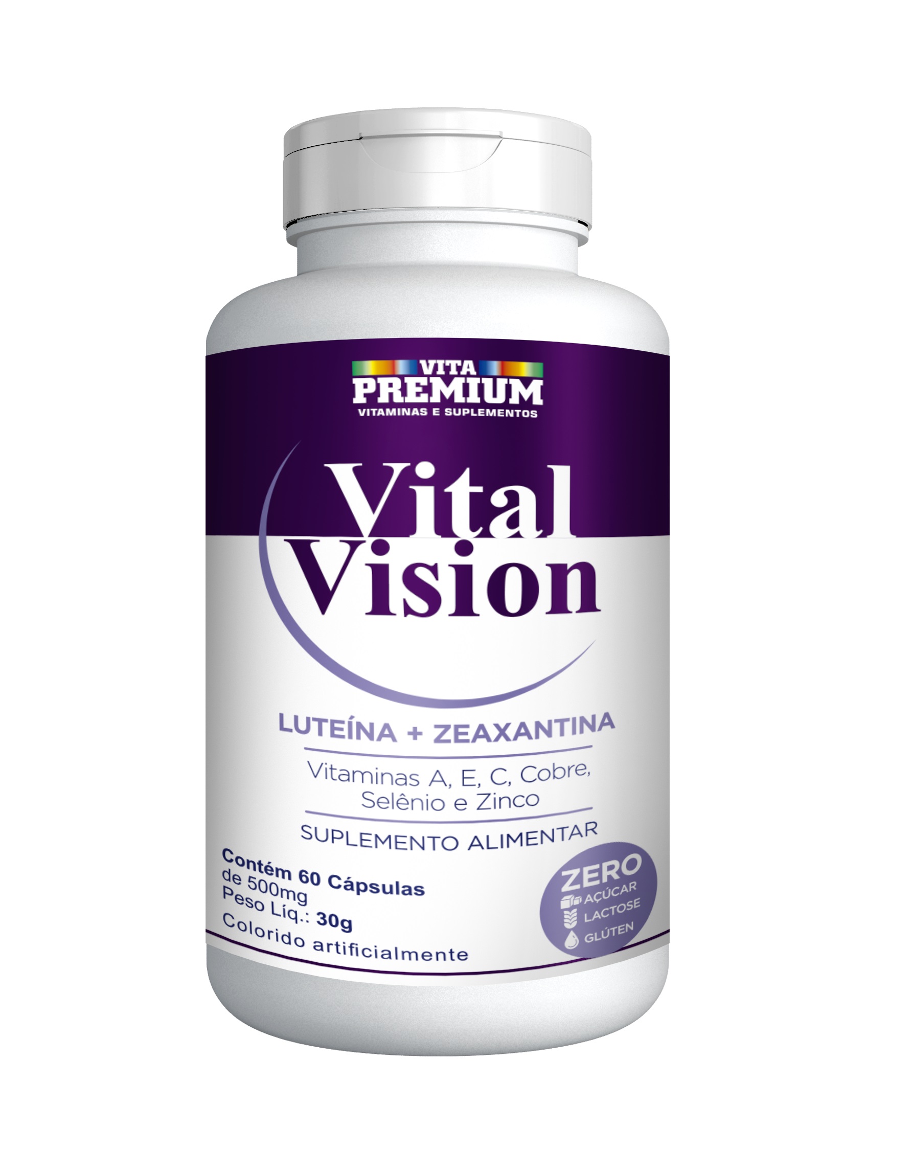 Suplemento Alimentar Vita Premium Vital Vision 60 Cápsulas ...