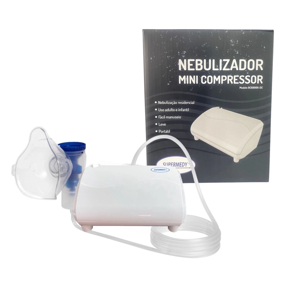 Nebulizador E Mini Compressor Bivolt Supermedy BC68006-DC - Resilifarma ...