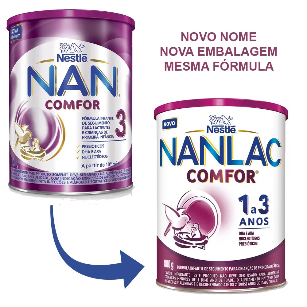 Fórmula Infantil Em Pó Nestlé Nanlac Comfor Lata 800g - Resilifarma ...