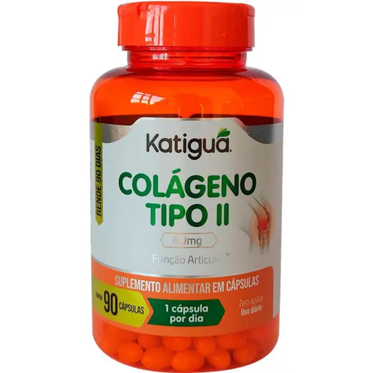 Suplemento Alimentar Katiguá Colágeno Tipo II 40mg 90 Cápsulas ...