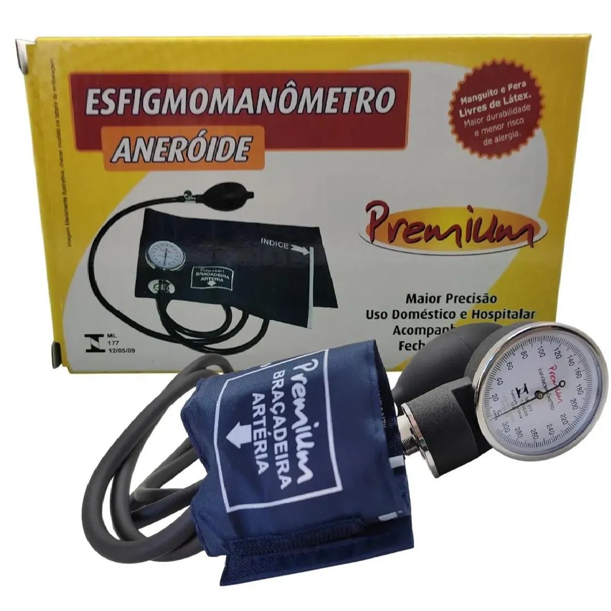 Esfigmomanômetro Aneróide G-Tech Premium Cor Azul Marinho - Resilifarma ...
