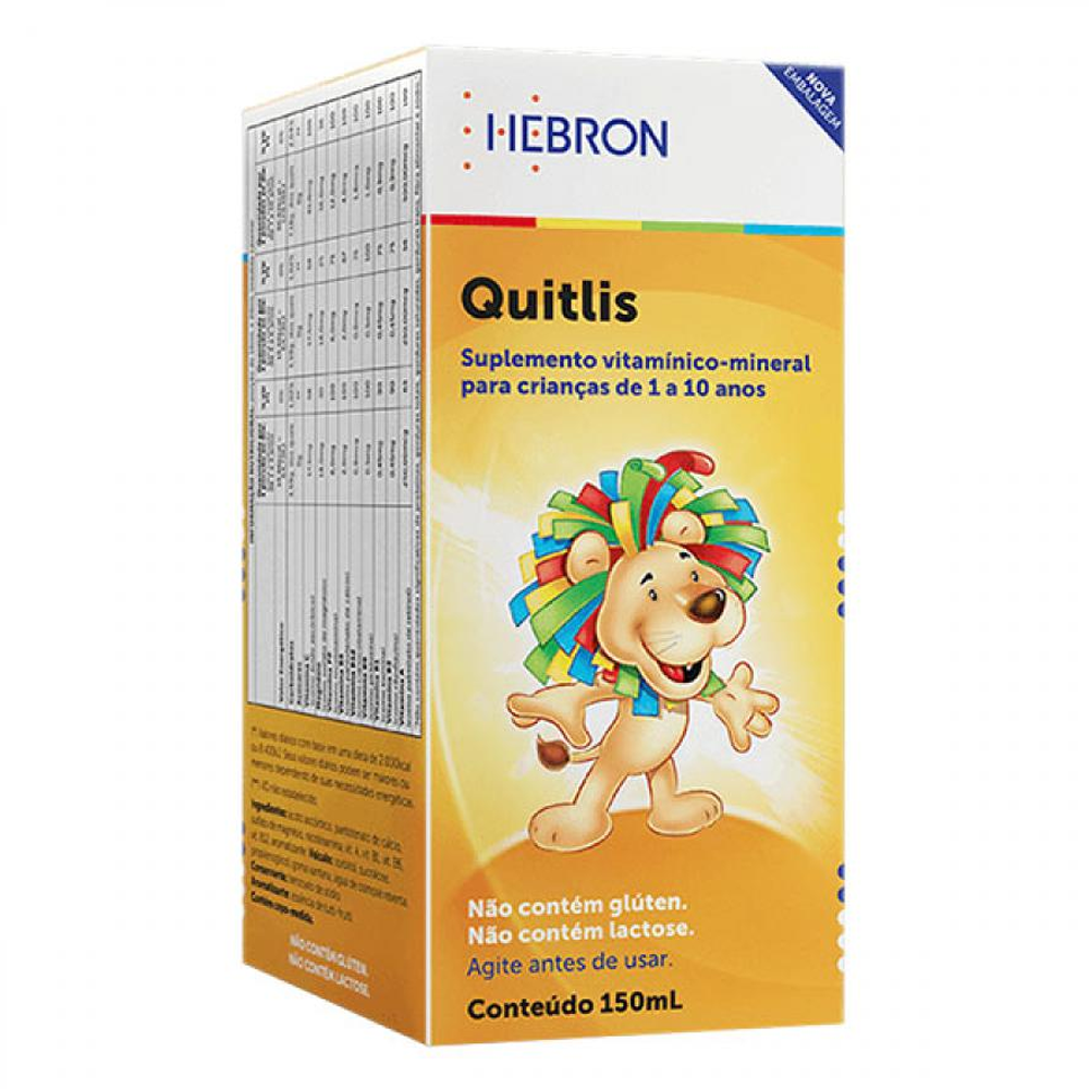 Suplemento Alimentar Líquido Infantil Hebron Quitlis 150ml ...