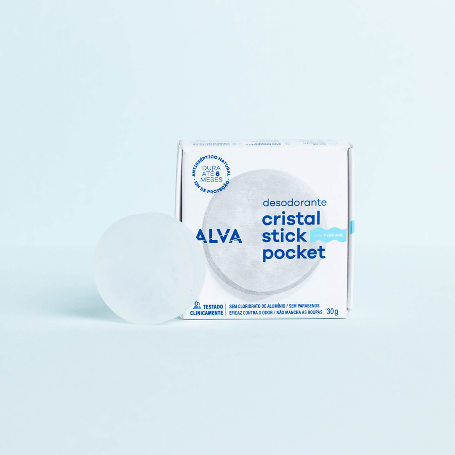 Desodorante Cristal Stick Pocket Alva Sem Perfume 30g - Resilifarma ...