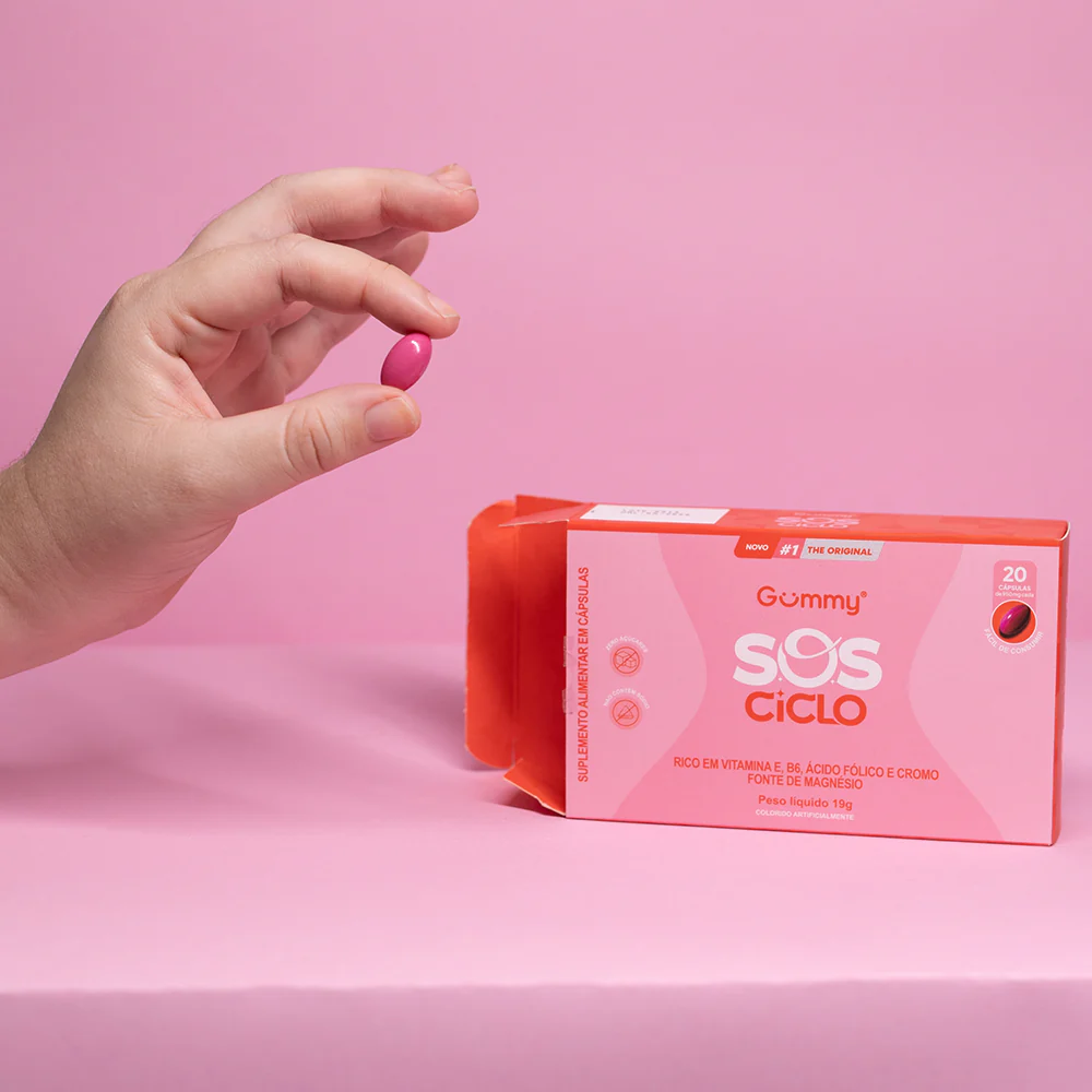 Suplemento Alimentar Gummy S.O.S Ciclo 20 Cápsulas Gelatinosas ...