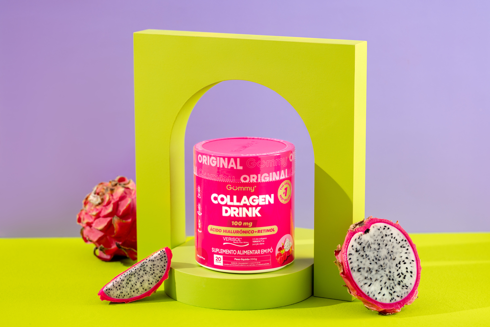 Suplemento Alimentar Em Pó Gummy Collagen Drink Sabor Cranberry Com Pitaya 200g - Resilifarma ...
