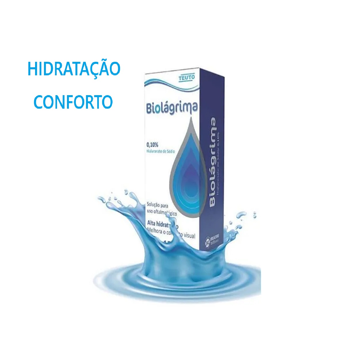 Colírio Biolagrima 0,15% Alta Hidratação Para Lentes e Olhos 10ml ...