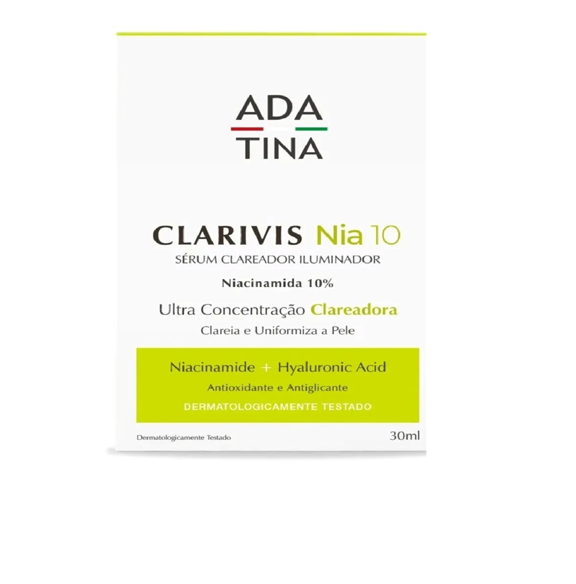 Sérum Clareador Clarivis Nia 10 Manchas e Melasma Ada Tina 30ml ...