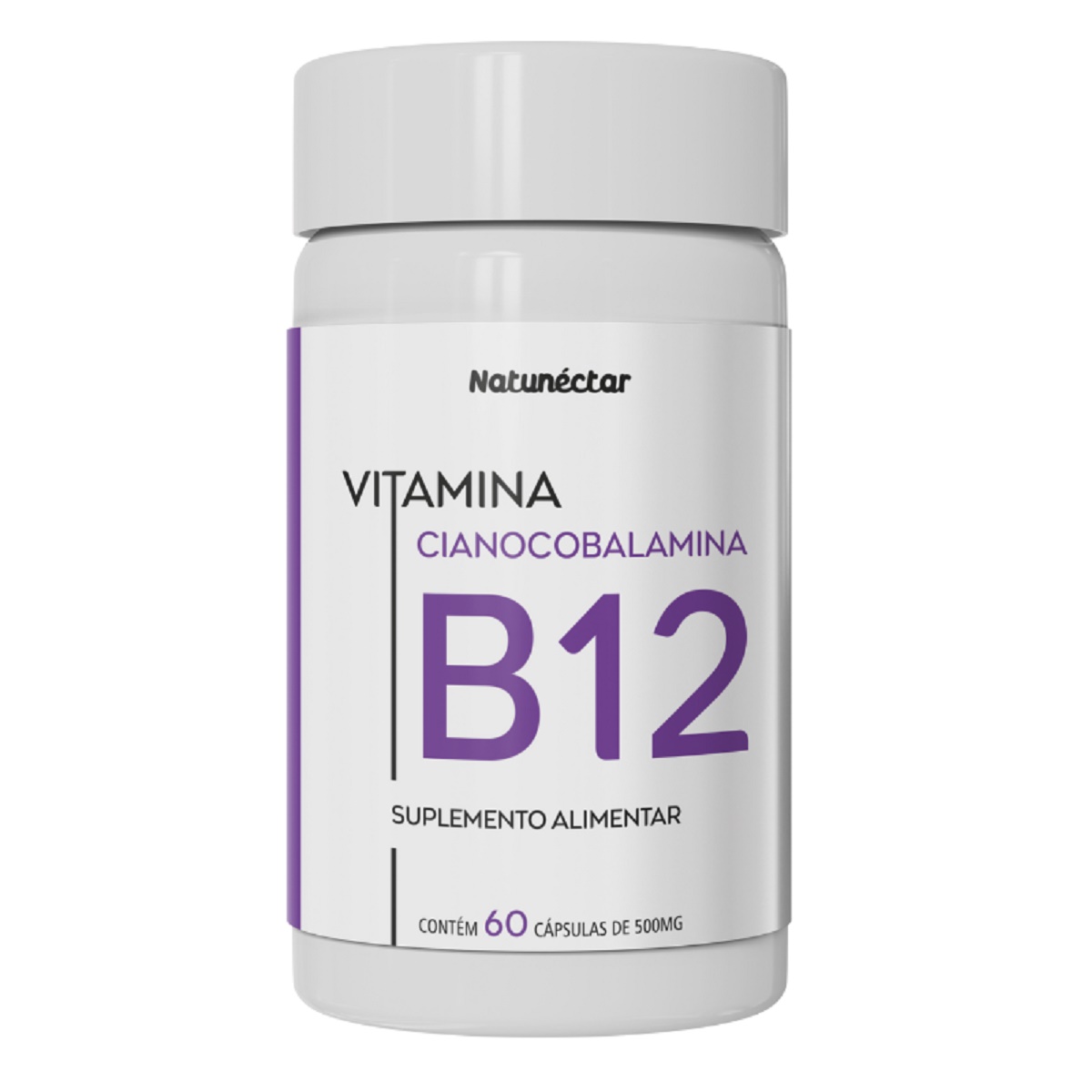 Suplemento Alimentar Vitamina B12 Cianocobalamina Natunéctar 60 ...