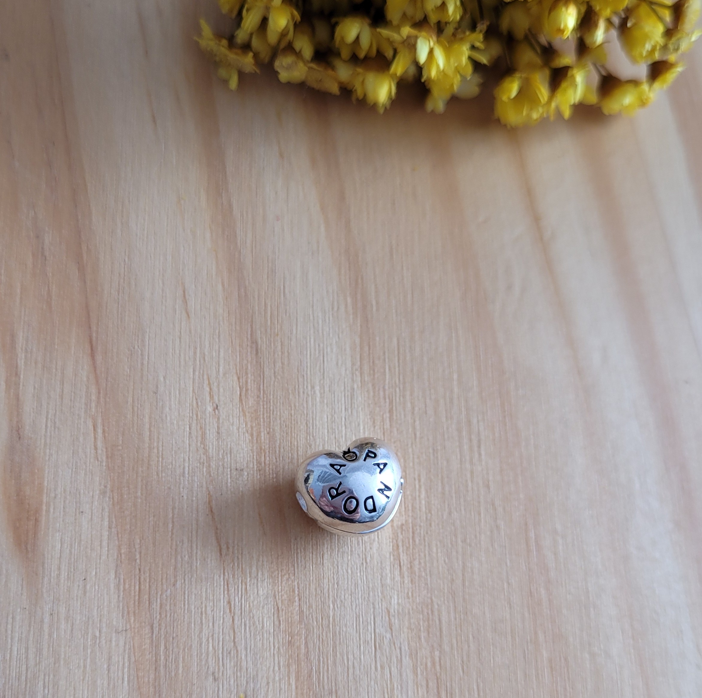 Fecho Pulseira Berloque Coração c/nome - Prata 925 - M3F JOIAS ATACADO