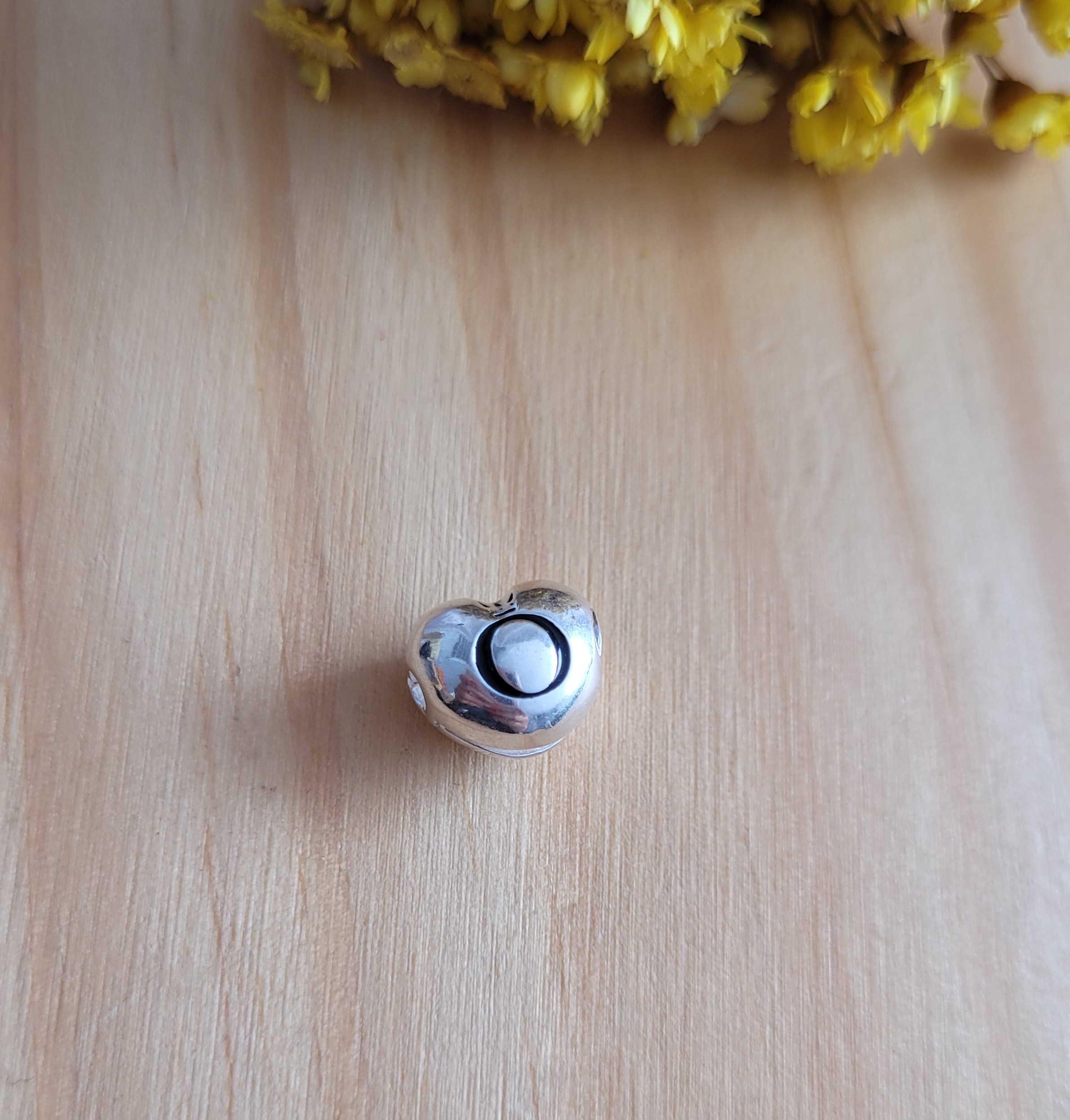 Fecho Pulseira Berloque Coração c/nome - Prata 925 - M3F JOIAS ATACADO