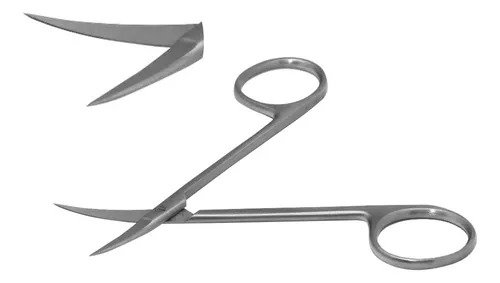 Tesoura Iris Curva Inox 12 cm - 6B INVENT GERMANY - Cirúrgica Doutor MED