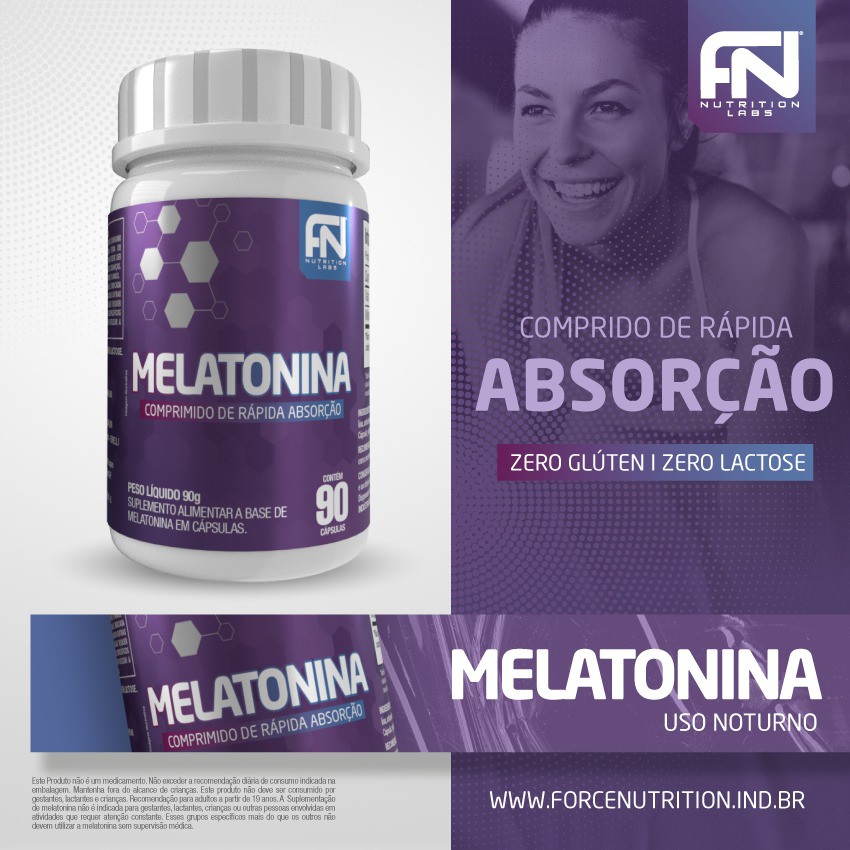 Melatonina - 21mg 90 Capsulas - Force Nutrition Labs