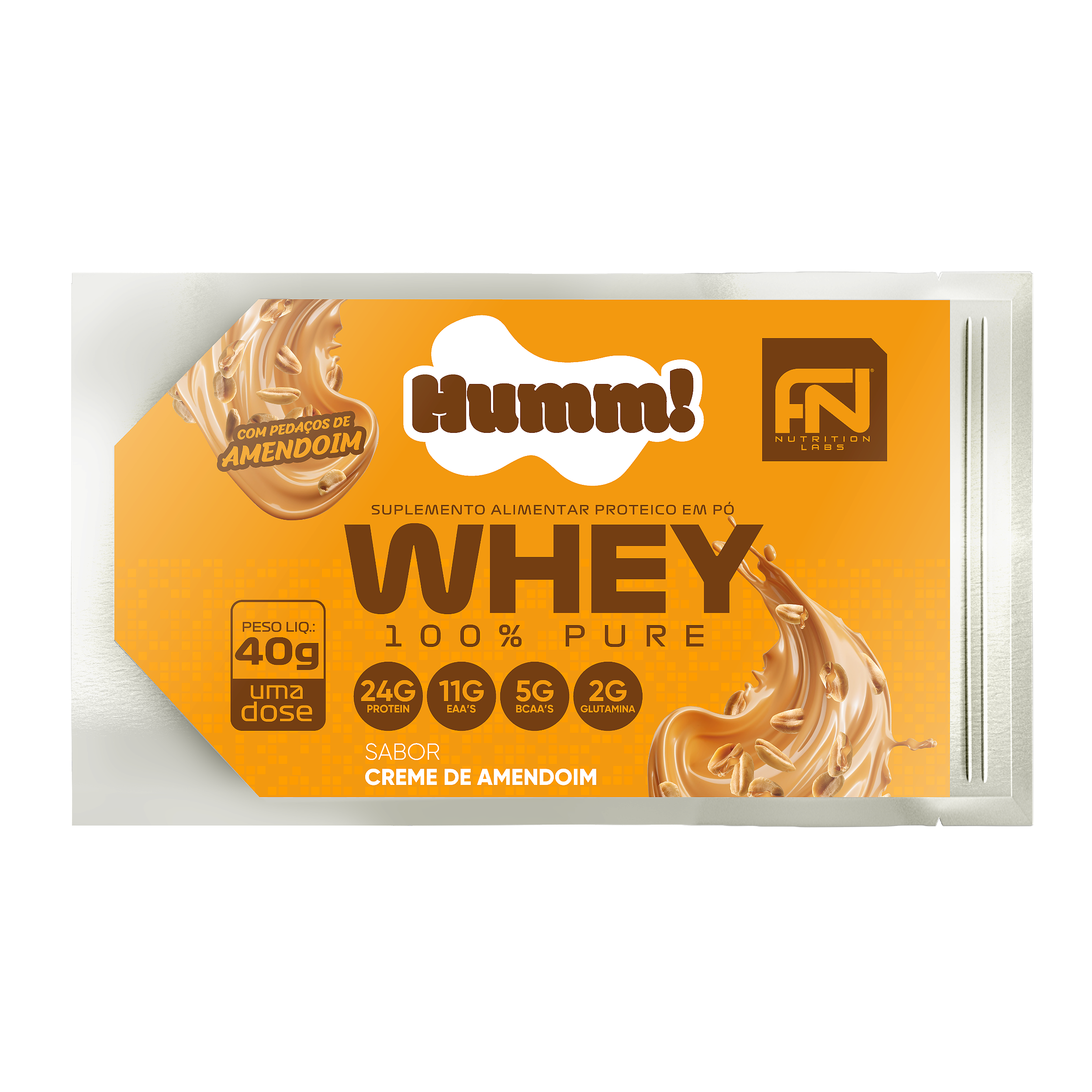 Whey Protein Sache 100% Pure Humm 24g Proteínas monodose - Force ...