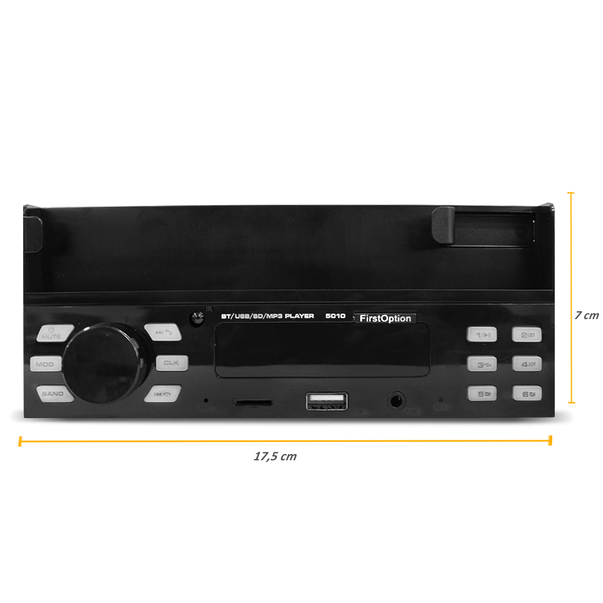 Radio Mp3 Automotivo 5010 Bluetooth Usb Fm Suporte Celular - Aleta Online