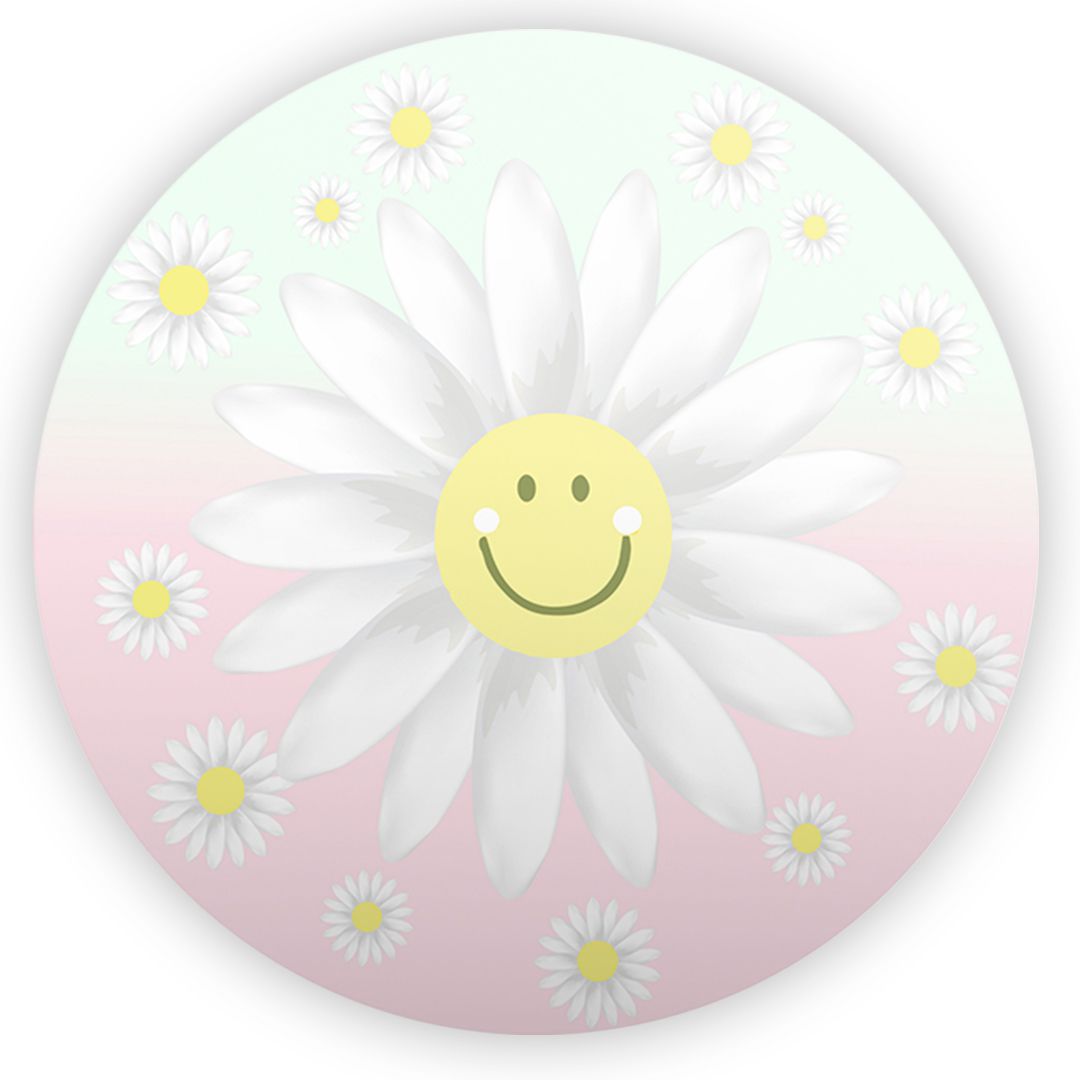 Painel Redondo - Flor Margarida - Sublimado 3D - Sublistamps Sublimação Painel Redondo - Flor Margarida - Sublimado 3D - Sublistamps Sublimação