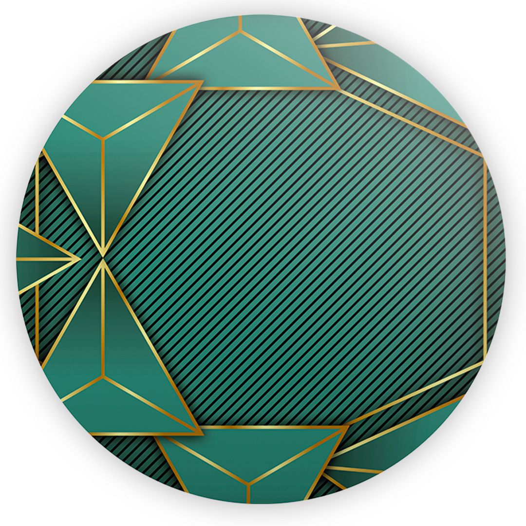 Sousplat - Abstrato - Sublimado 3D - Sublistamps Sublimação