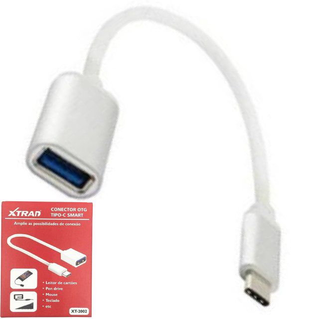 CABO OTG TIPO-C x USB FEMEA - Sacks Center