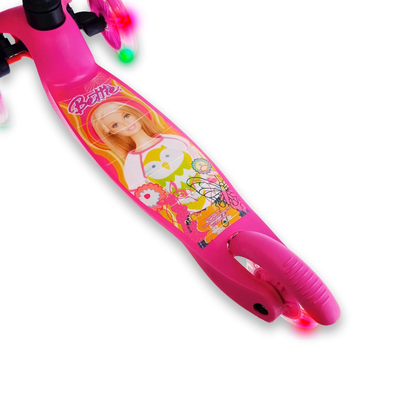 PATINETE INFANTIL 3 RODAS AJUSTAVEL COM LED BARBIE - Sacks Center