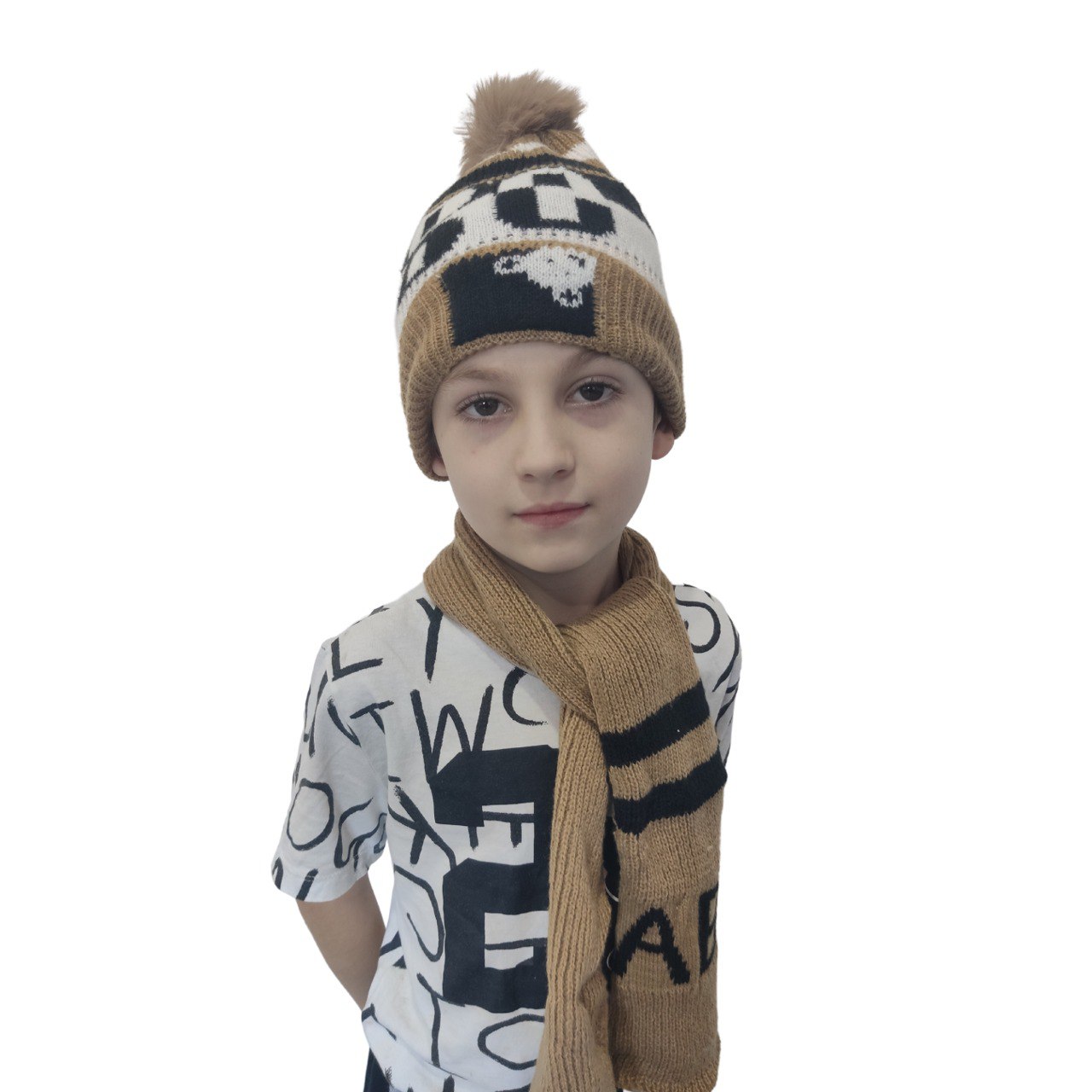 Kit Infantil Touca Lã Pelúciada e Cachecol e Inverno Elite - Sacks Center