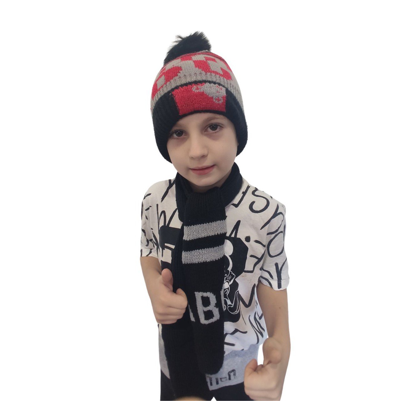 Kit Infantil Touca Lã Pelúciada e Cachecol e Inverno Elite - Sacks Center