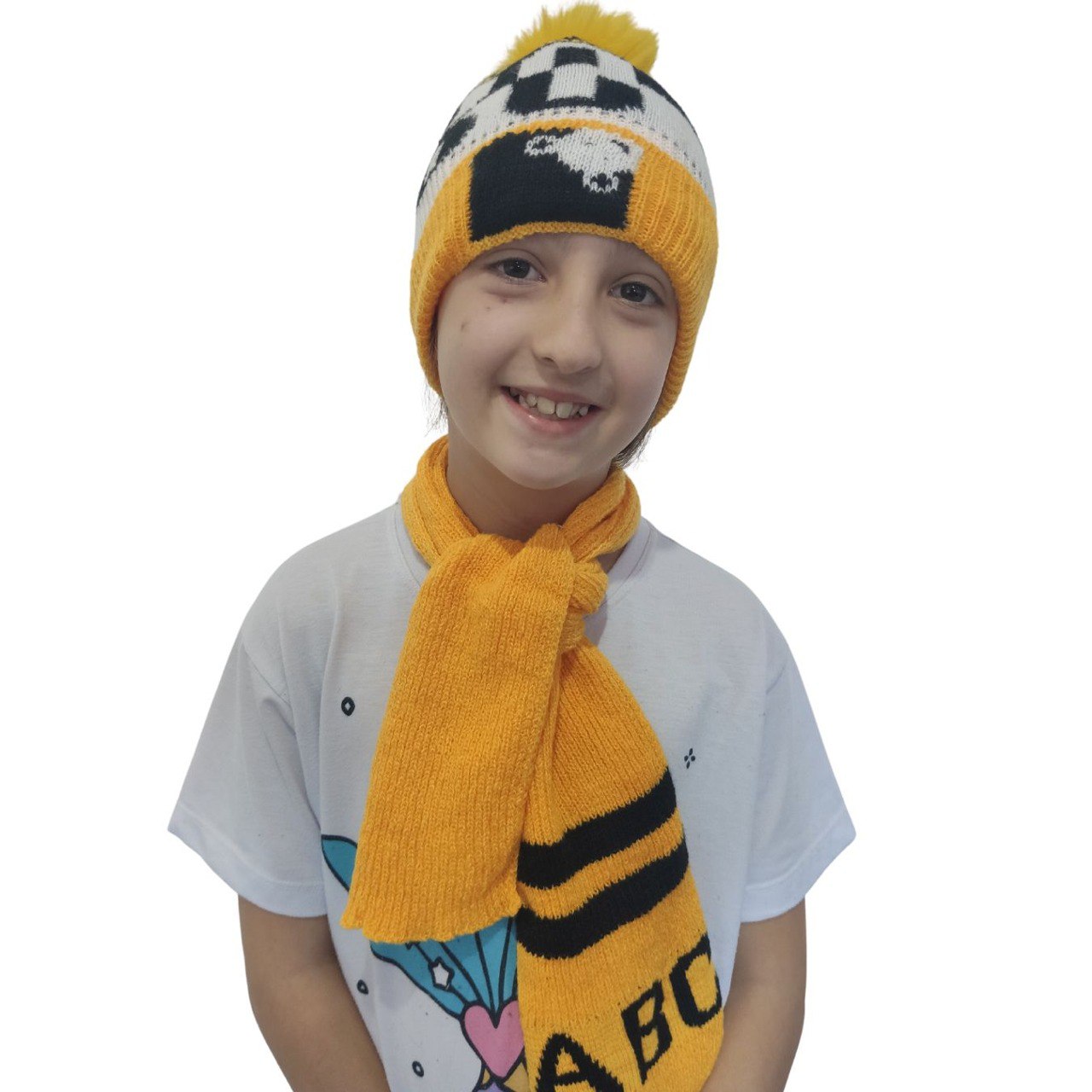 Kit Infantil Touca Lã Pelúciada e Cachecol e Inverno Elite - Sacks Center