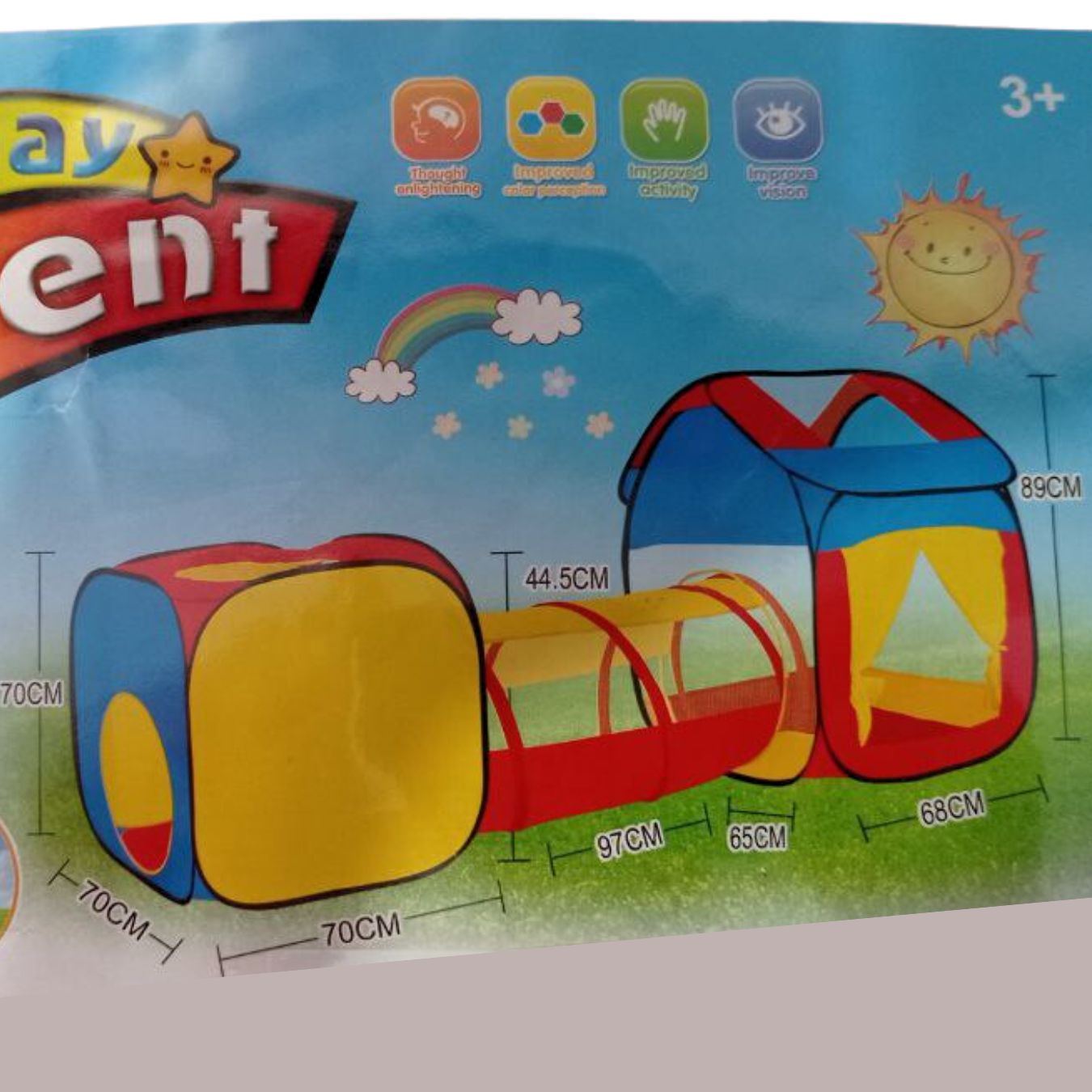 Barraca Toca Infantil Dobravel 3 Em 1 Com Tunel - Sacks Center