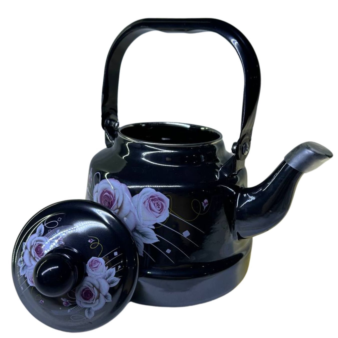 Chaleira Esmaltada Preta 1,7 Litros Elite - Sacks Center