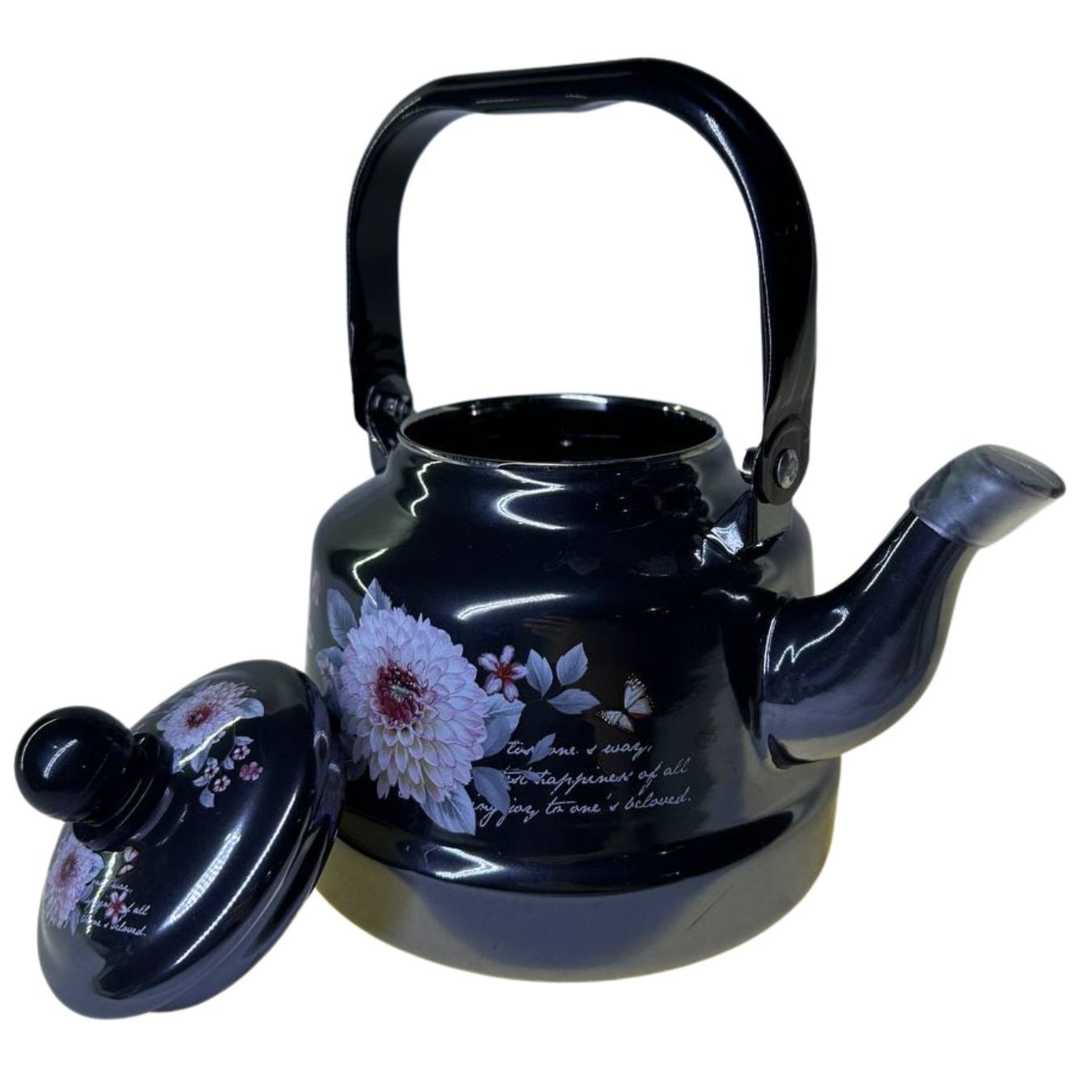 Chaleira Esmaltada Preta 1,7 Litros Elite - Sacks Center