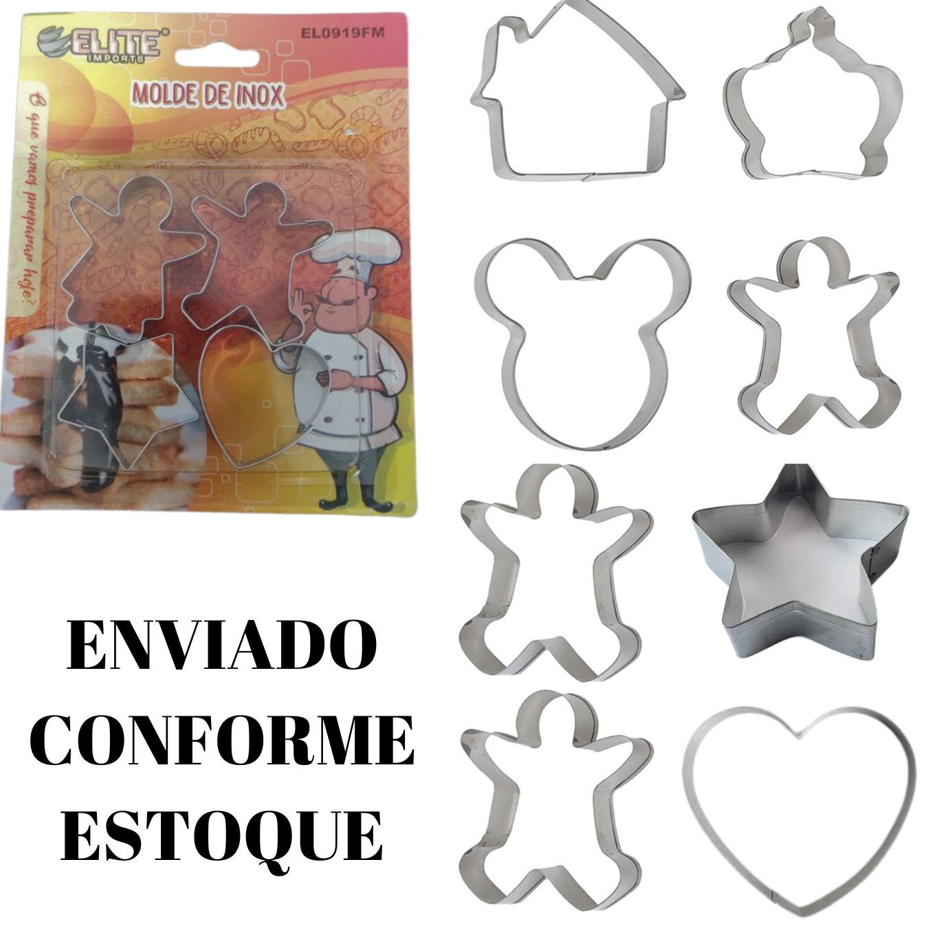 MOLDE DE INOX ELITE VARIADOS - Sacks Center