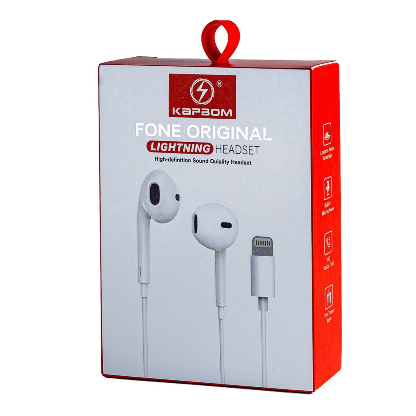 Fone De Ouvido Ios Kapbom Com Microfone Ka-700-5g Cor Branco - Sacks Center