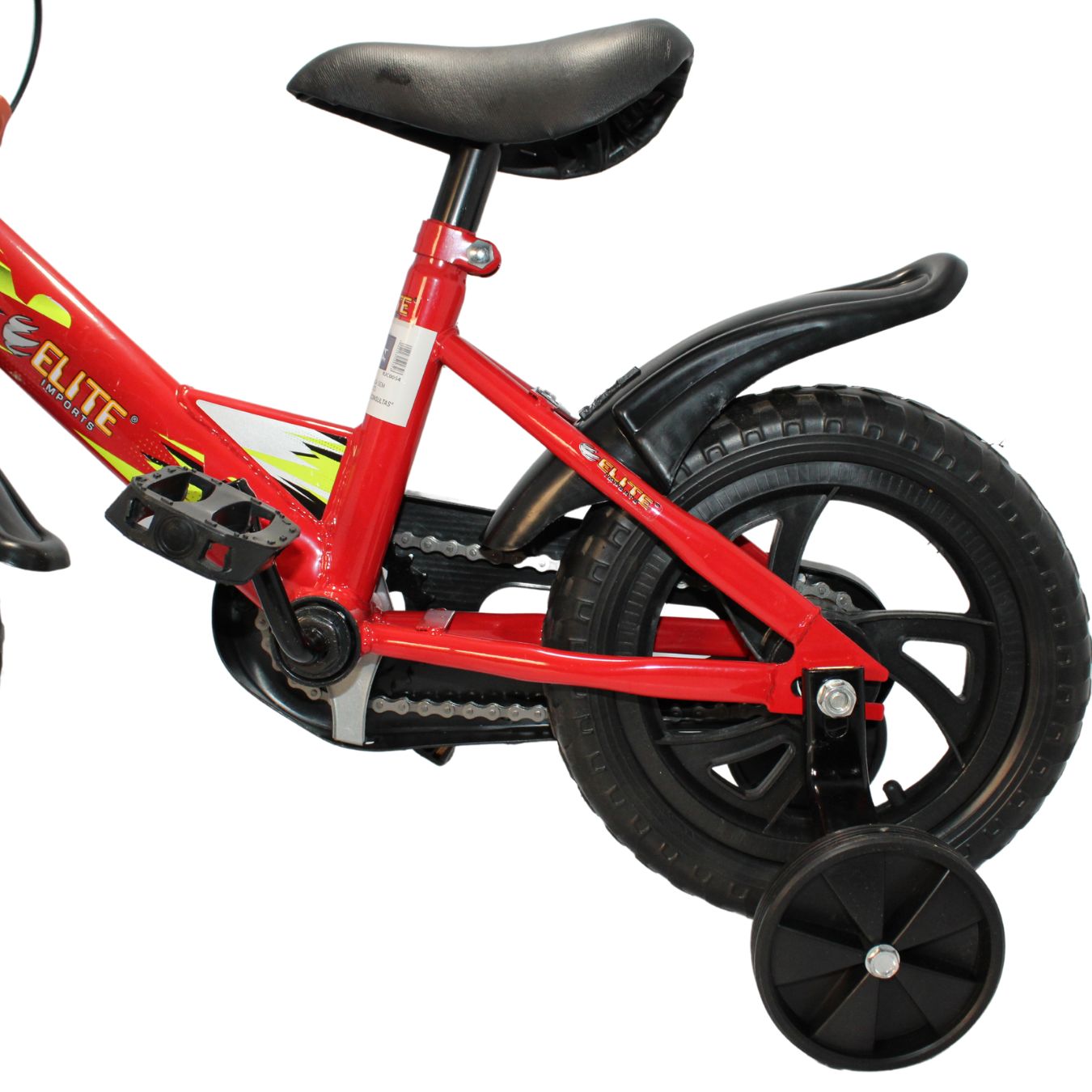 Bicicleta Infantil Aro 12 com Rodinha Elite COr:Vermelho - Sacks Center