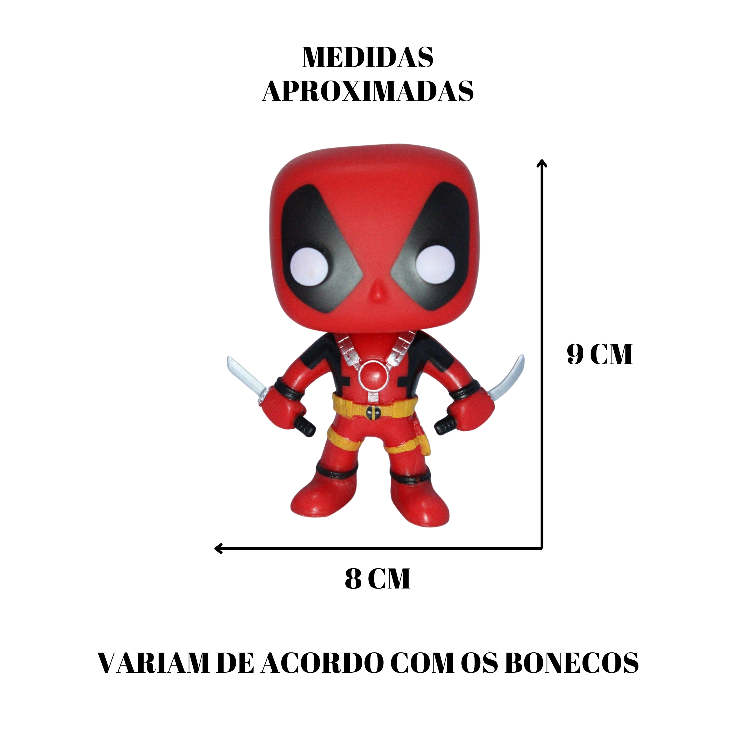 Kit 4 Bonecos Brinquedo Colecionável Deadpool e Wolverine - Sacks Center