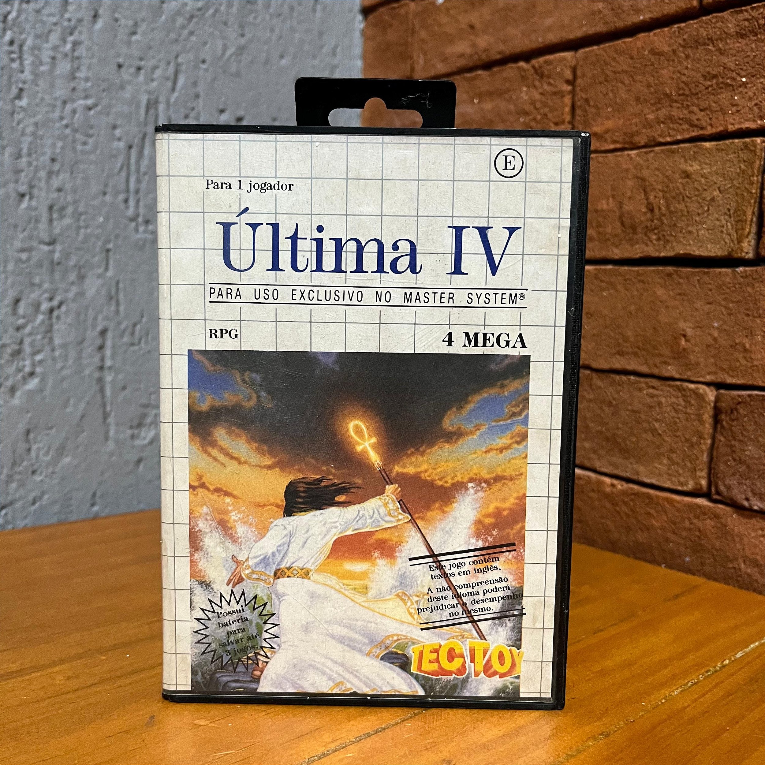 Jogo Última IV Master System Mídia Física Original Seminovo - Machado ...