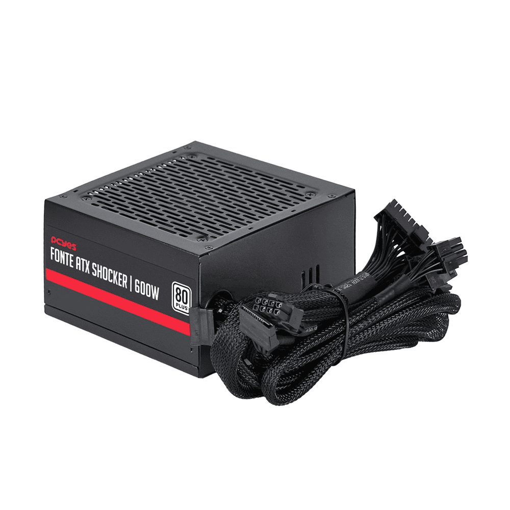 Fonte ATX Shocker 600W 80 Plus White PF600SHW - Pcyes - Machado Games ...