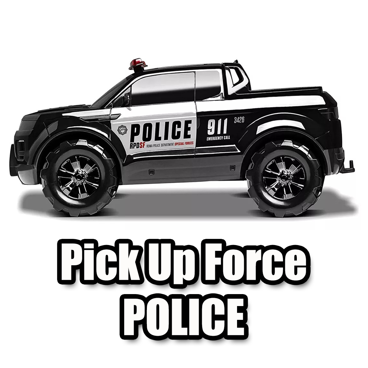 Carrinho Caminhonete Pick-up Grande 39cm Force Viaturas - De Coração Shop