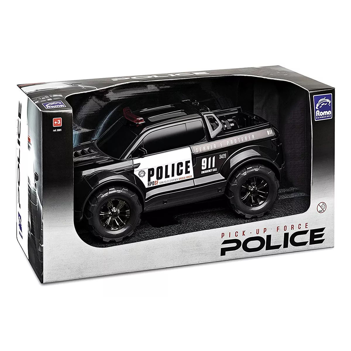 Carrinho Caminhonete Pick-up Grande 39cm Force Viaturas - De Coração Shop