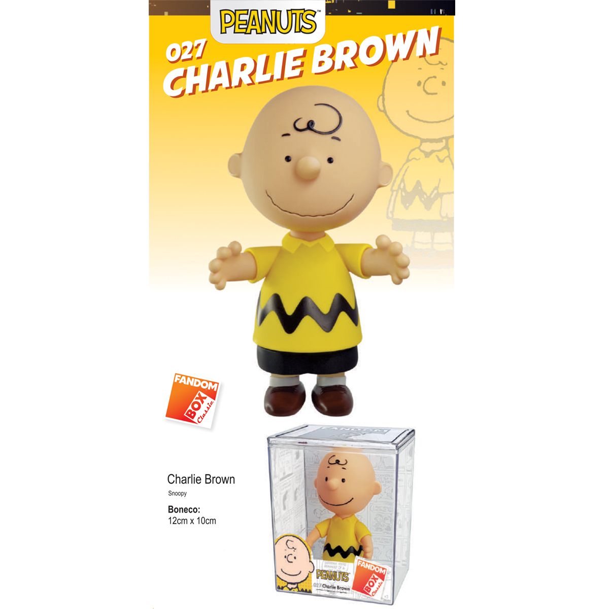 Fandom Box Snoopy Colecionável Boneco Charlie Brown - De Coração Shop