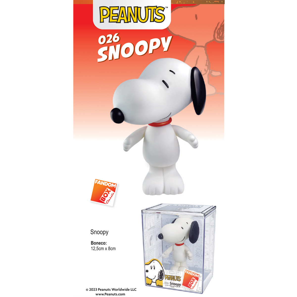 Fandom Box Snoopy Colecionável Boneco Charlie Brown - De Coração Shop