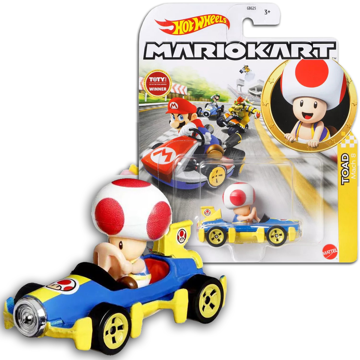 Carrinho Mario Kart Hot Wheels 1:64 Original - Mattel Gbg25 - De ...