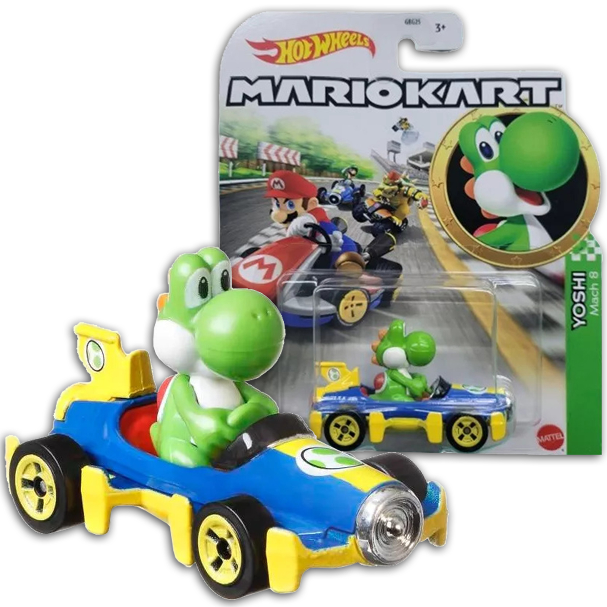 Carrinho Mario Kart Hot Wheels 1:64 Original - Mattel Gbg25 - De ...