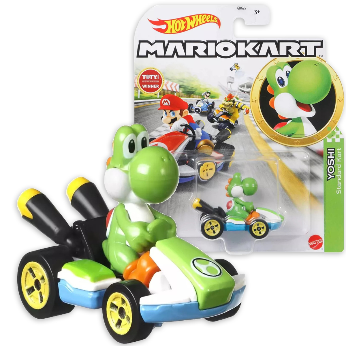 Carrinho Mario Kart Hot Wheels 1:64 Original - Mattel Gbg25 - De ...