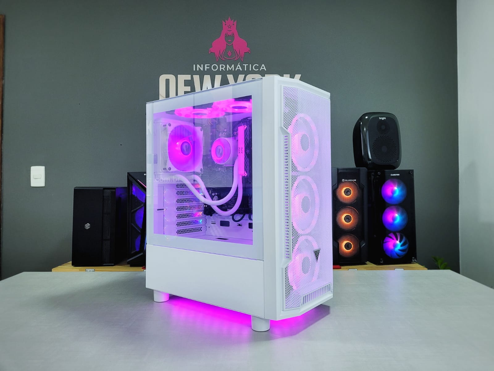 PC Gamer Branco Ryzen 5 5600G + 16Gb Ram + A520 - New York Informatica