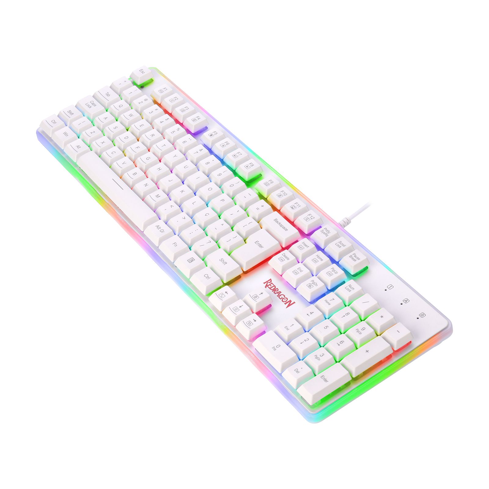 TECLADO GAMER MEMBRANA DYAUS 2 RGB BRANCO - New York Informatica