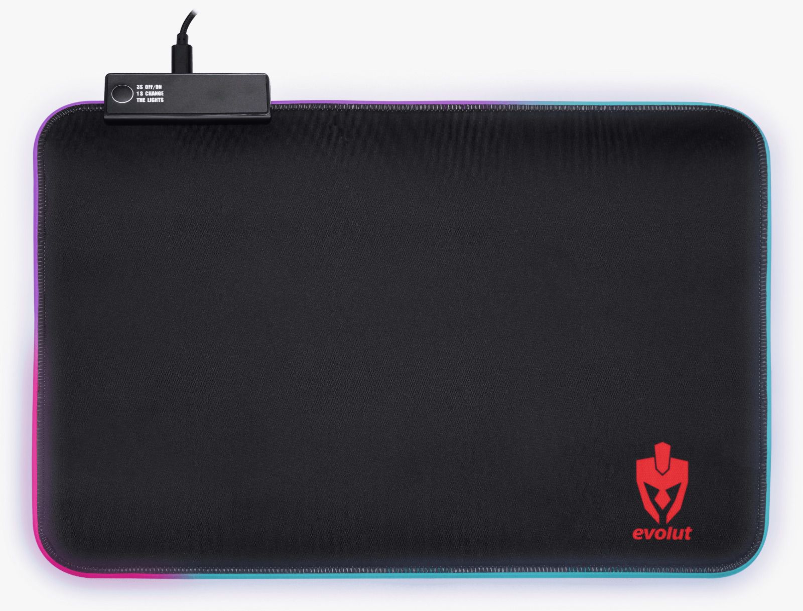 MOUSE PAD EVOLUT GAMER EG-410 RGB SPEED QUADRADO 363 x 265 x 3mm - New ...