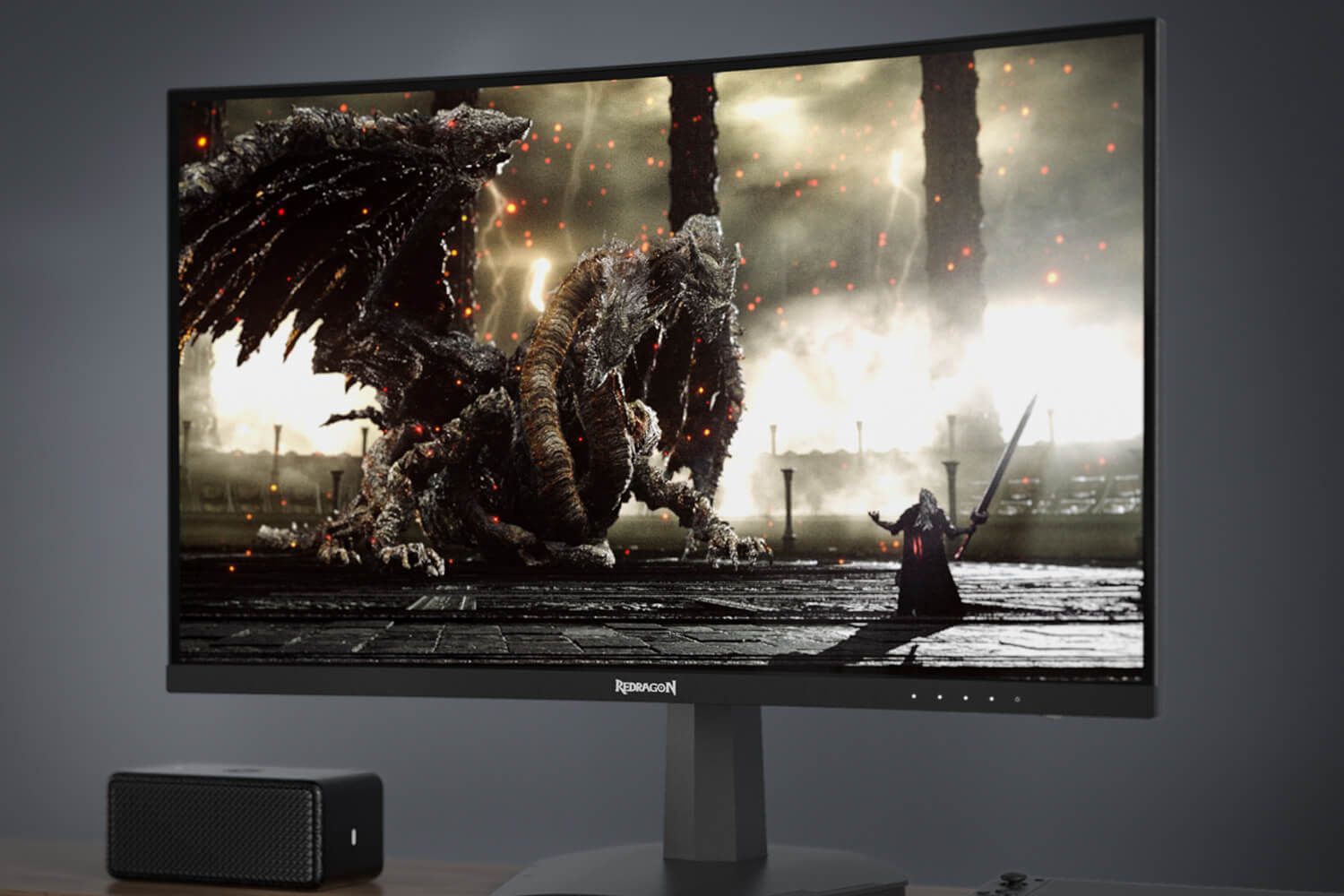 MONITOR REDRAGON CORAL 27 POL 170Hz CURVO - 2K - New York Informatica